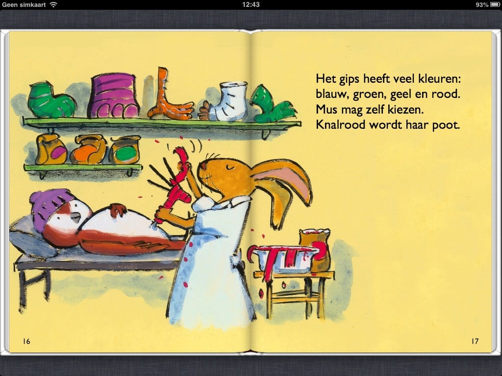 Mus in het gips – e-book review - Juf Jannie leren met kinderen